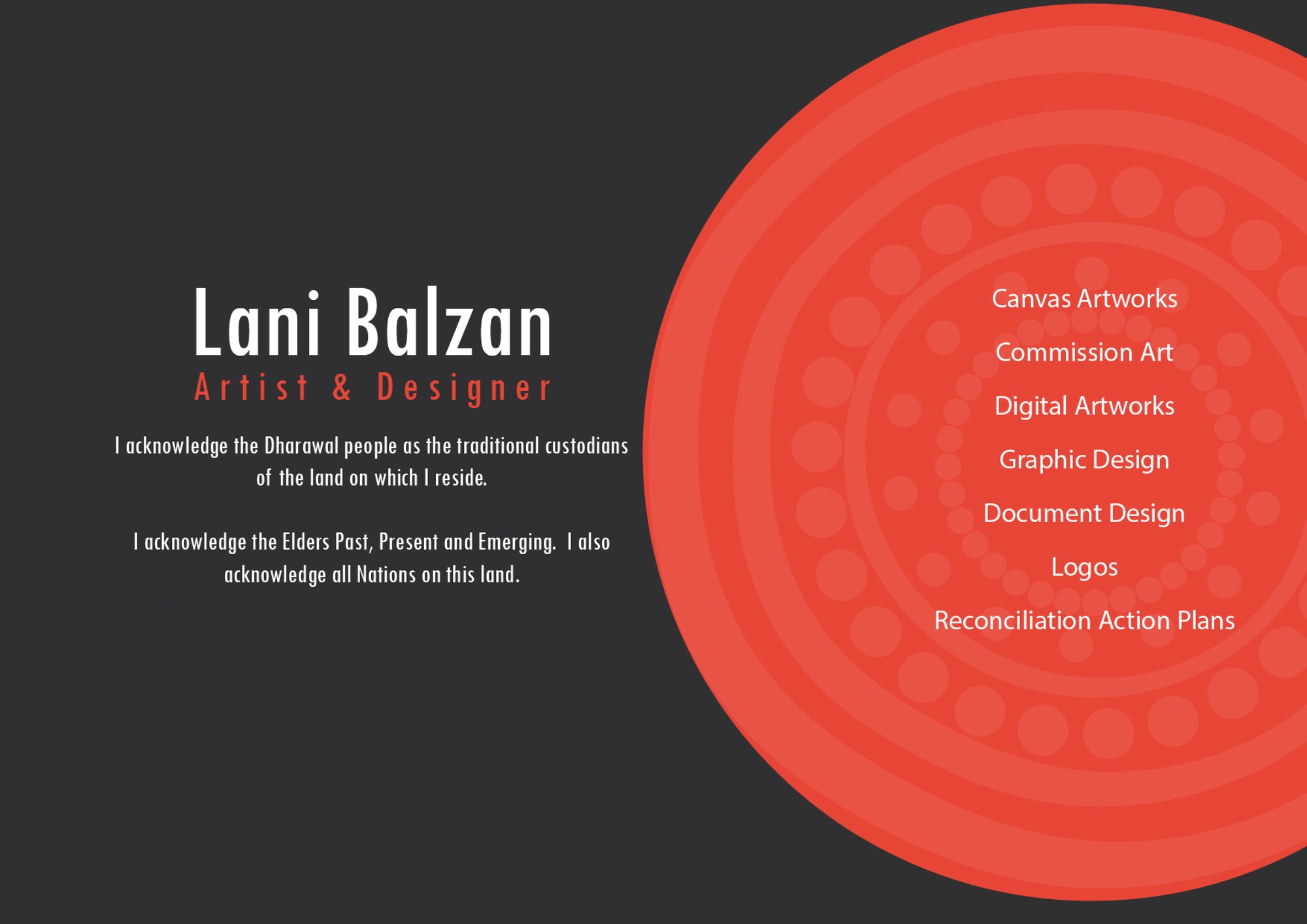 Aboriginal Art by Lani - Aboriginal Artist and Graphic Designer